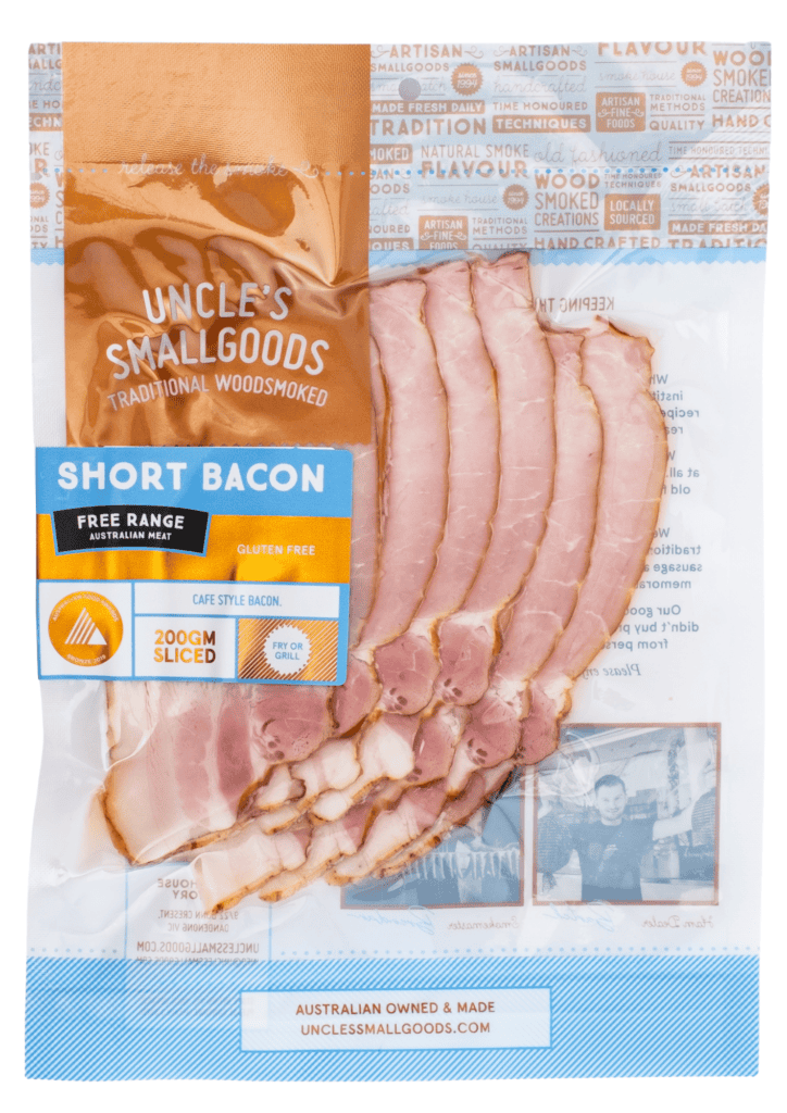 Short Bacon - 150g sliced - Uncles Smallgoods