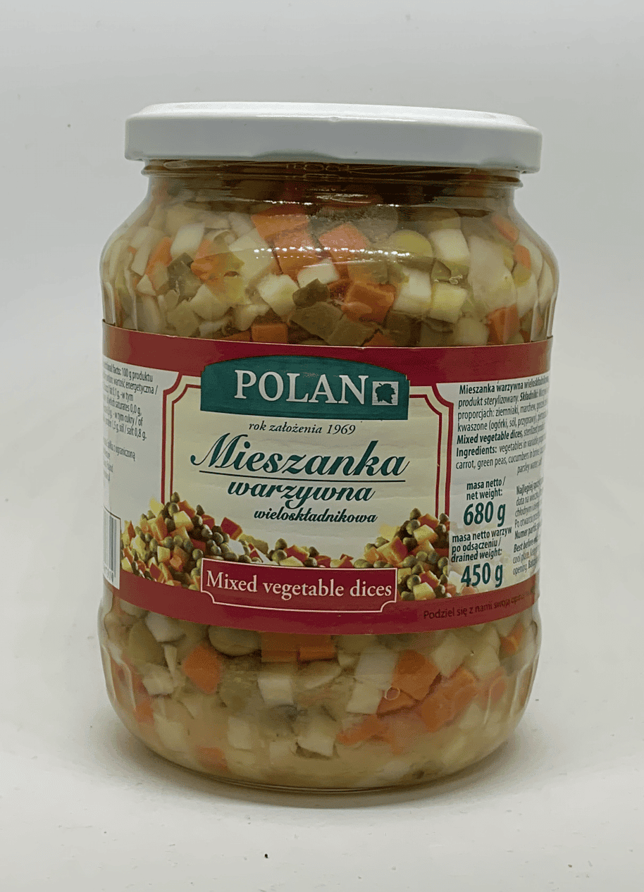 Polan Mixed Vegetables Diced - 680g - Uncles Smallgoods