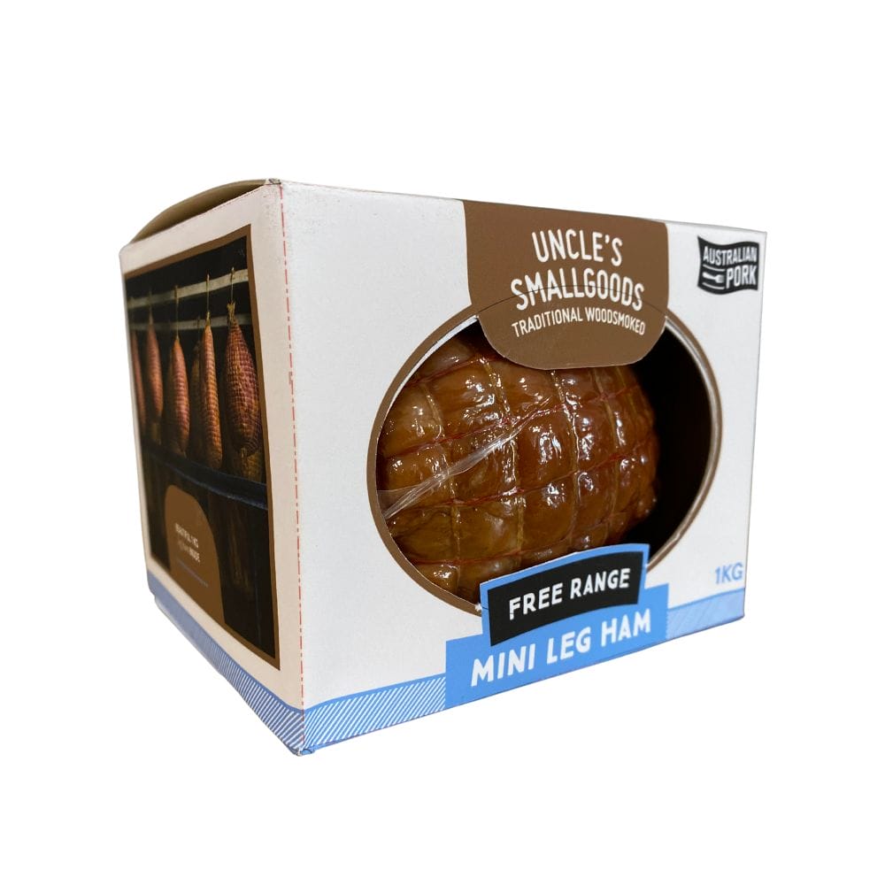 Uncle’s Gift Box Mini Leg Ham (1kg) - Uncles Smallgoods