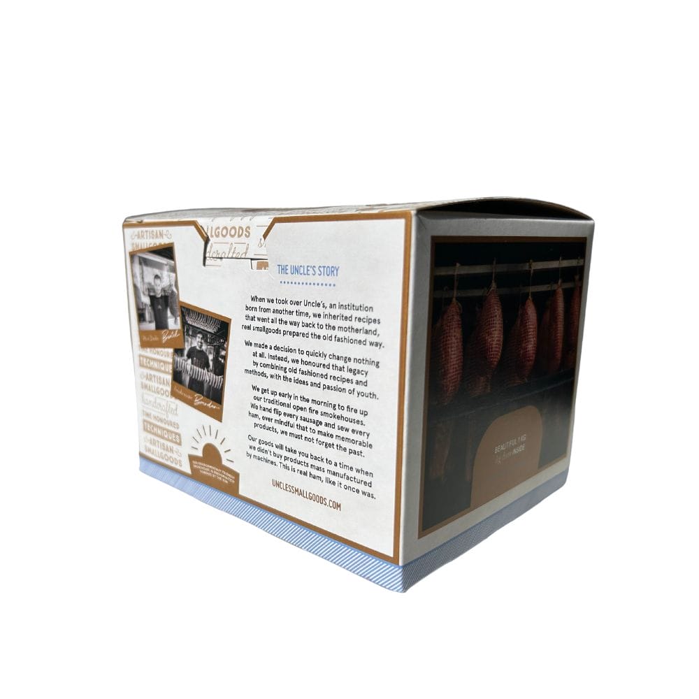 Uncle’s Gift Box Mini Leg Ham (1kg) - Uncles Smallgoods