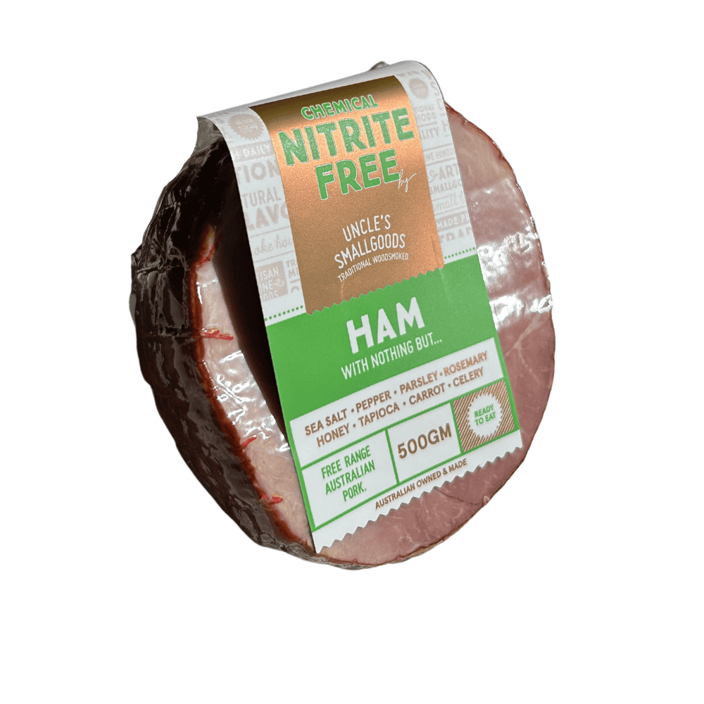Nitrite Free Nugget Ham HALF (500g) - Uncles Smallgoods
